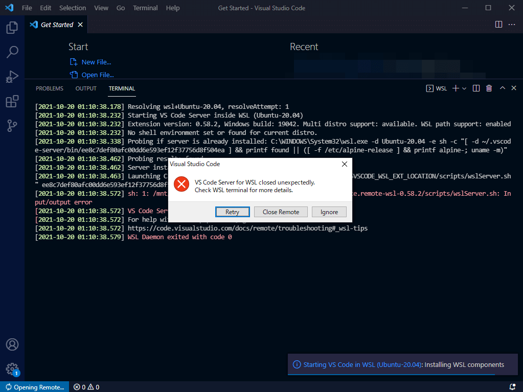 VSCode Remote WSL 急に使えなくなって泣いた | Happy Life Creators